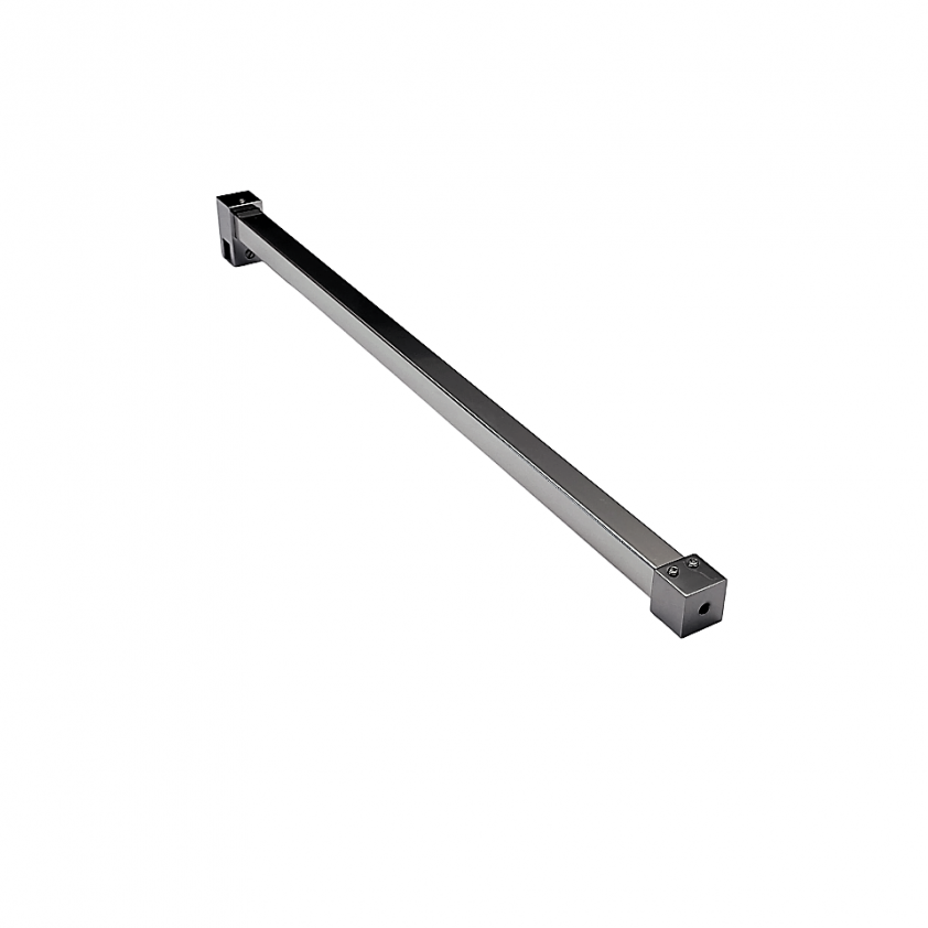 Haltestange, eckig, Glas/Wand, starr, Länge 1000 mm (kürzbar), 19x19 mm ...